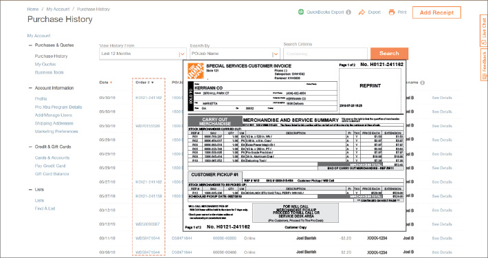 How to View Your Purchase History