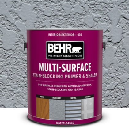 BEHR 1 qt. White Acrylic Alkyd Interior/Exterior Enamel Undercoater ...