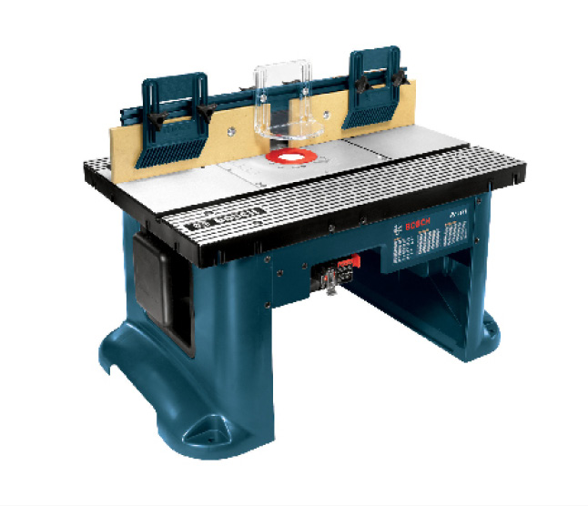Bosch 27 in. x 18 in. Aluminum Top Benchtop Router Table with 2-1/2 in ...