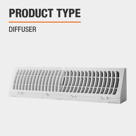 Everbilt 15 in. 3-Way Plastic Baseboard Diffuser Supply in White ...