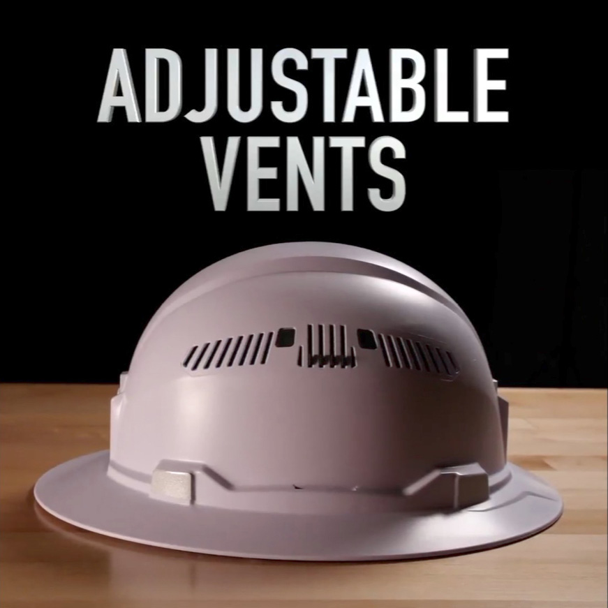Klein Tools Vented Full Brim Style Hard Hat-60401 - The Home Depot