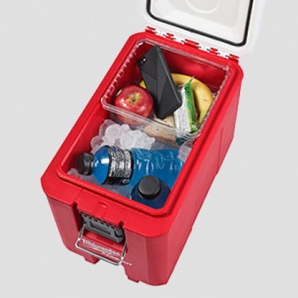 Milwaukee 48-22-8460 PACKOUT 10 In. Red 16 Qt. Compact Cooler ...